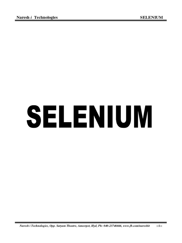 Selenium 004 (1) | PDF | Java (Software Platform) | Variable (Computer Science)