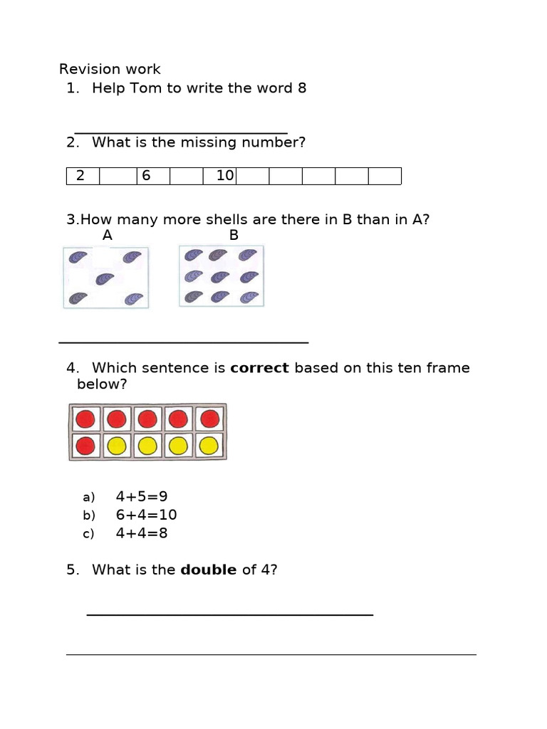 Term 1 Paper 1 Grade 1 | PDF