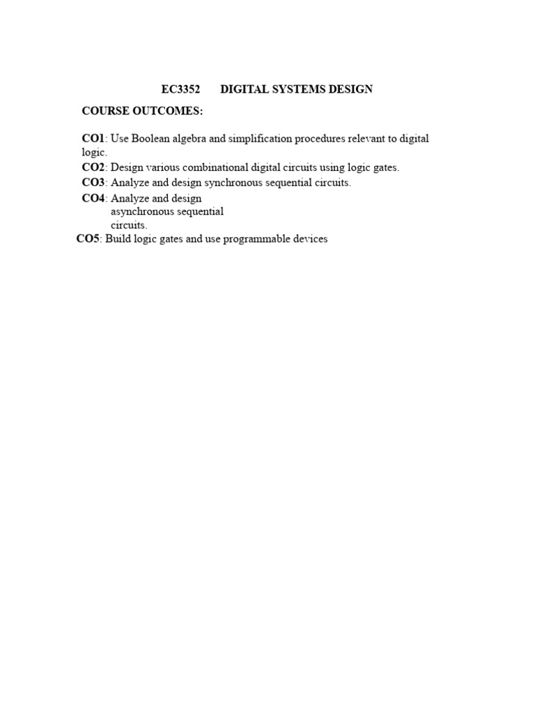 Digital System Design | PDF