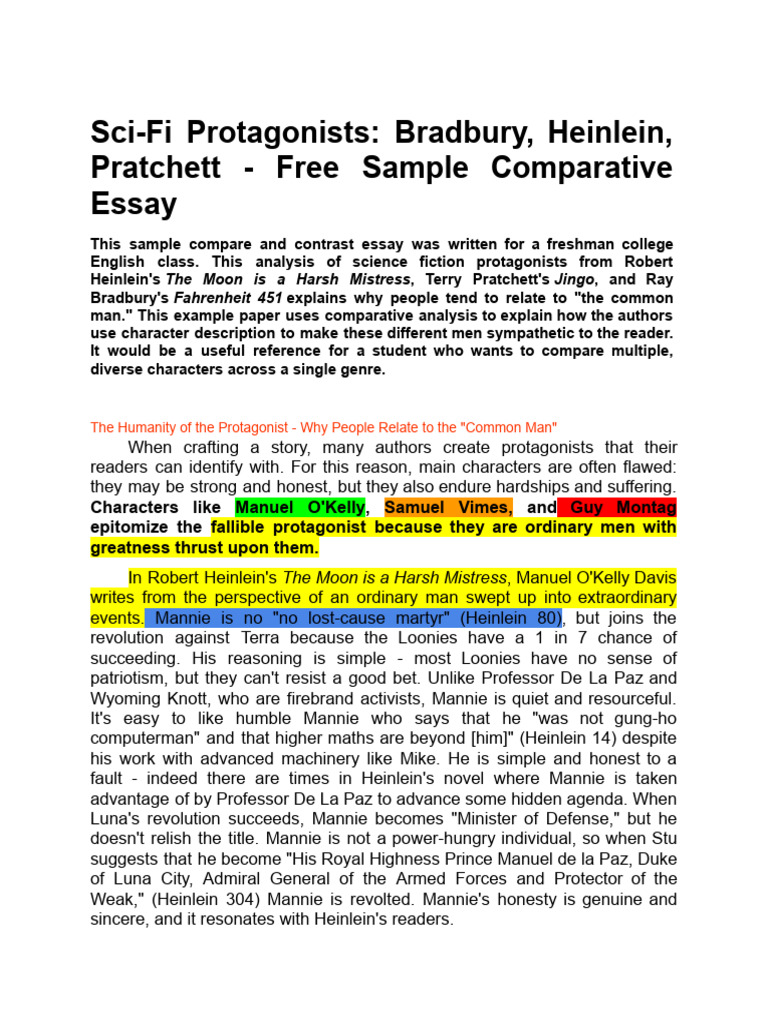 Comparative Essay Sample | PDF | Discworld