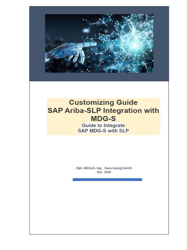 SAP Ariba SLP Integration MDG-S | PDF | Cloud Computing | Enterprise Resource Planning