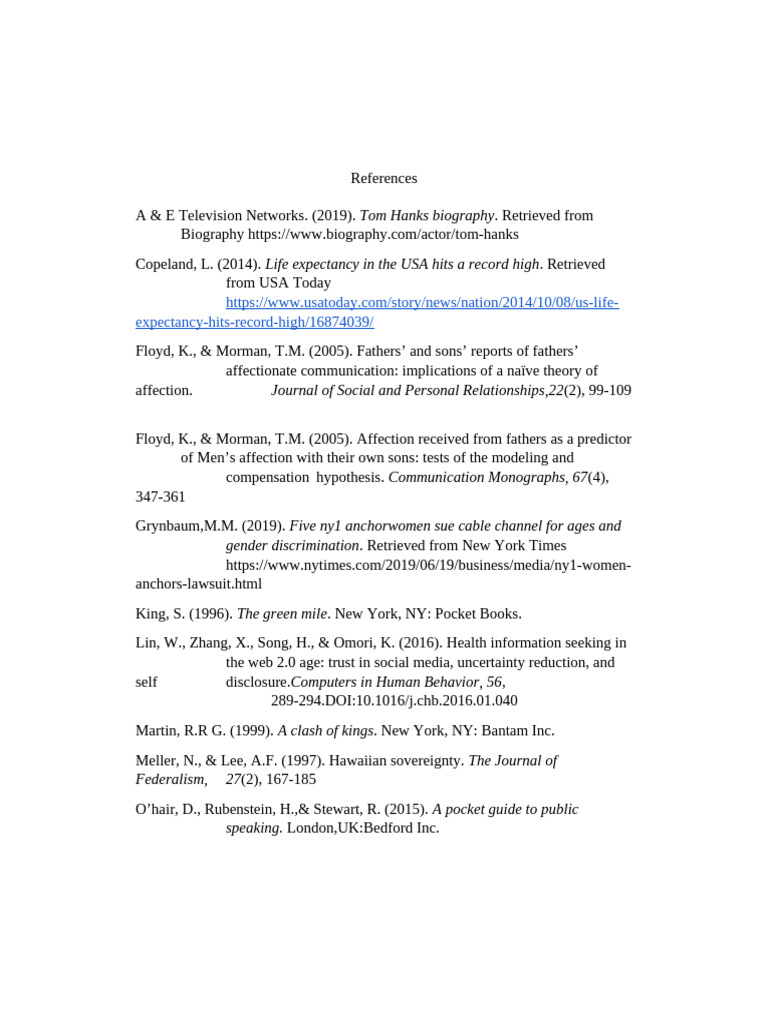 APA Assignment Part 1 | PDF