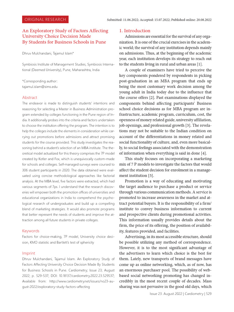 Dhruv Mulchandani Research Paper | PDF | Business
