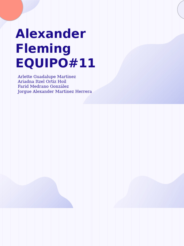 Alexander Fleming | PDF