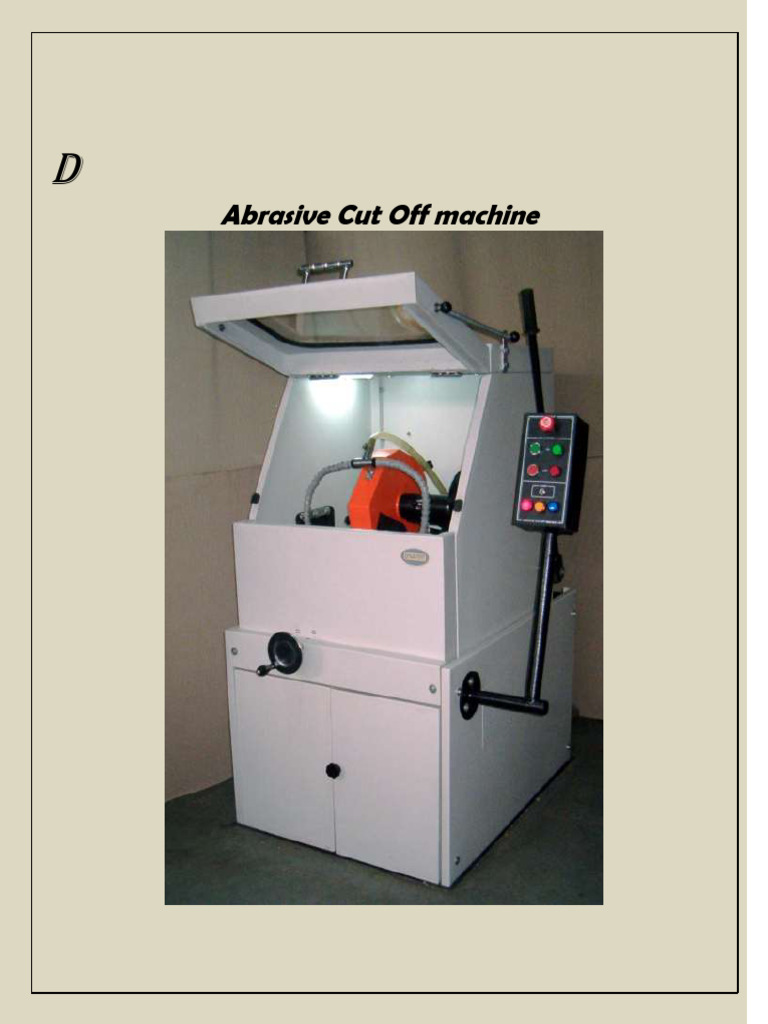 Medium Duty Abrasive Cut Off Machine ABRA-5CC-3 | PDF