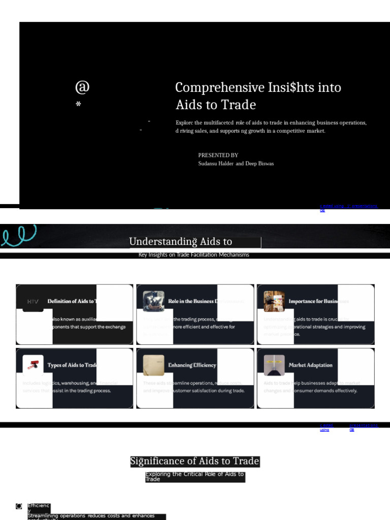 Aids To Trade Analysis Presentation | PDF | Consumer Behaviour ...