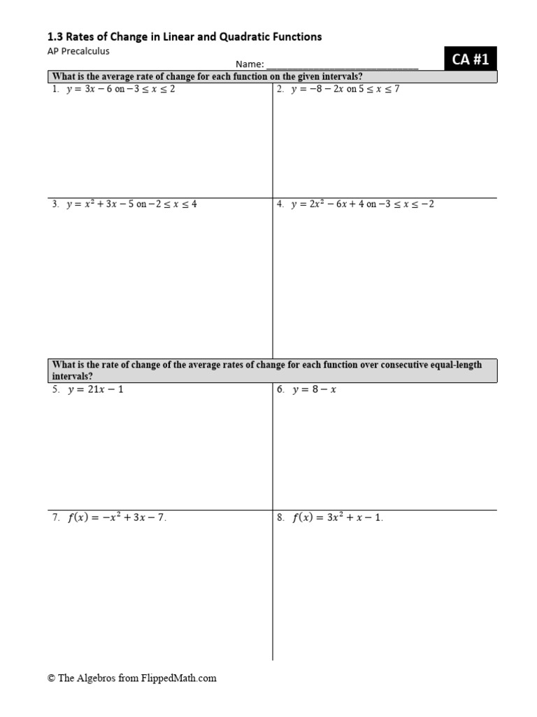 AP PreCalc - Tutorial 1 - Student | PDF | Asymptote | Zero Of A Function