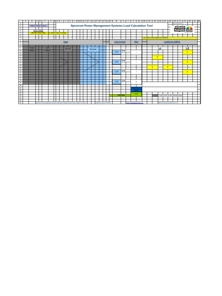 Load Calculation Tool for Power Systems | PDF | Electromagnetism ...