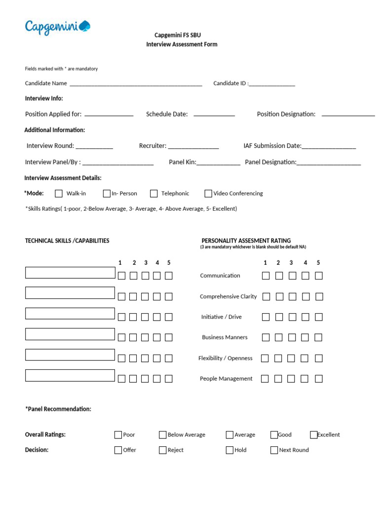 Capgemini Fs Sbu Iaf 6 | PDF | Recruitment | Discrimination