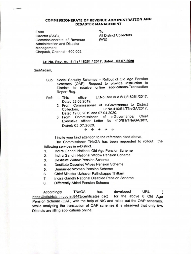 OAP Rollout (Online) | PDF