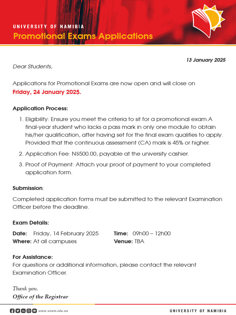 Promotional Exam Applications 2025 | PDF