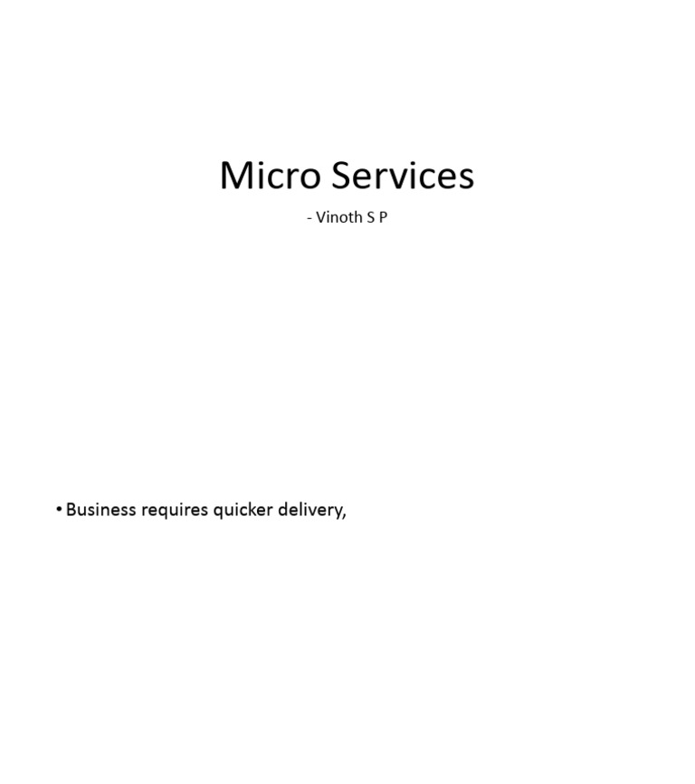 Micro Services Pdf