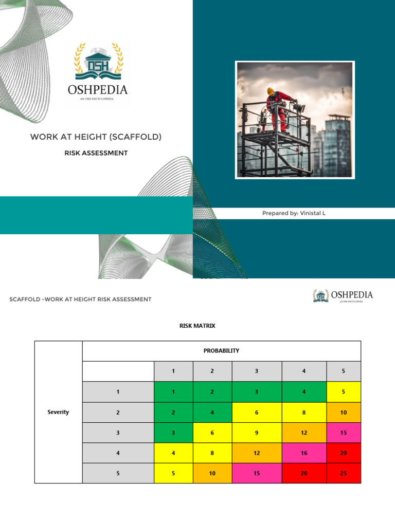 Work at Height Scaffold | PDF | Personal Protective Equipment | Risk ...