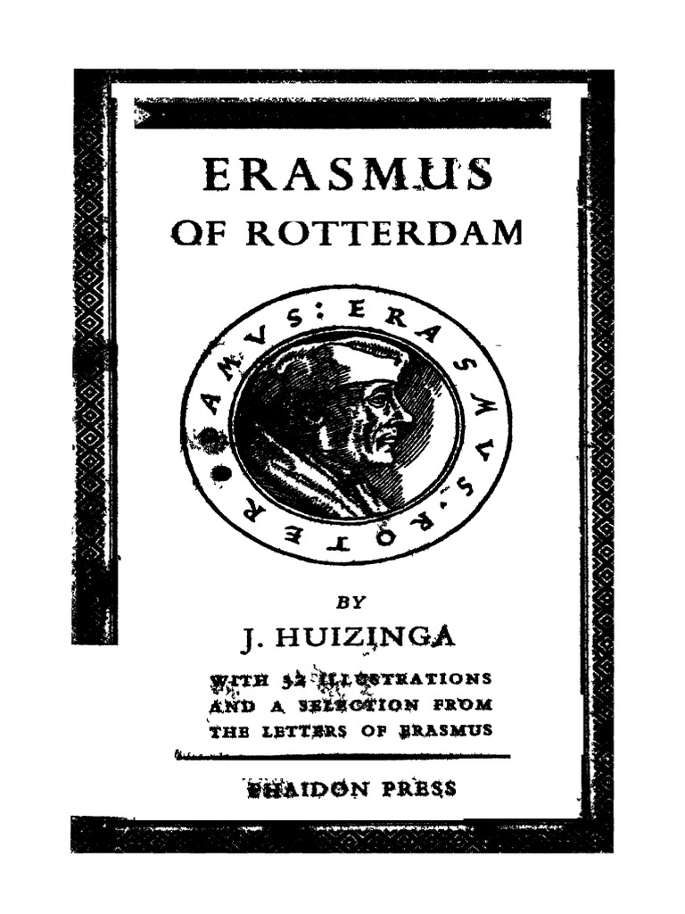 (Phaidon Pocket Series) Johan Huizinga - Erasmus of Rotterdam - With A ...