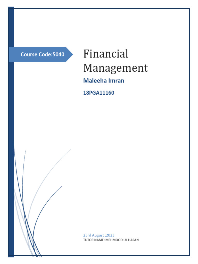 Financial Management 5040 | PDF | Present Value | Time Value Of Money