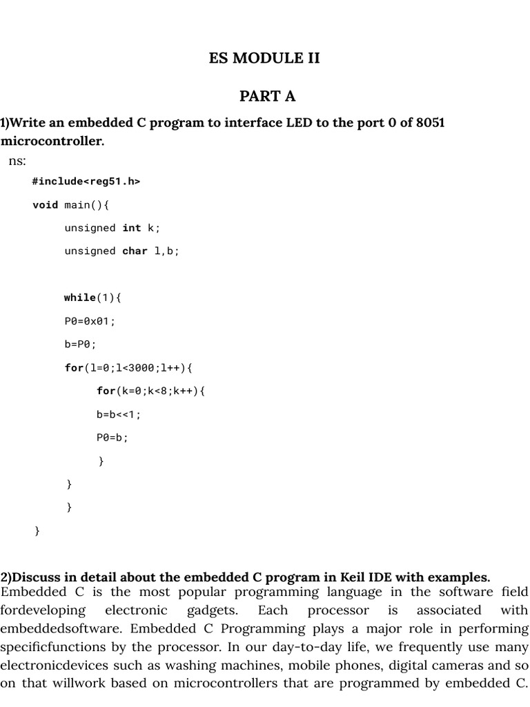 ES MODULE II | PDF | Computer Architecture | Software Engineering