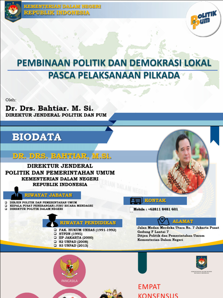 Bahan Dirjen Polpum Demokrasi Lokal Pasca Pilkada - 14 JUNI 2021 | PDF