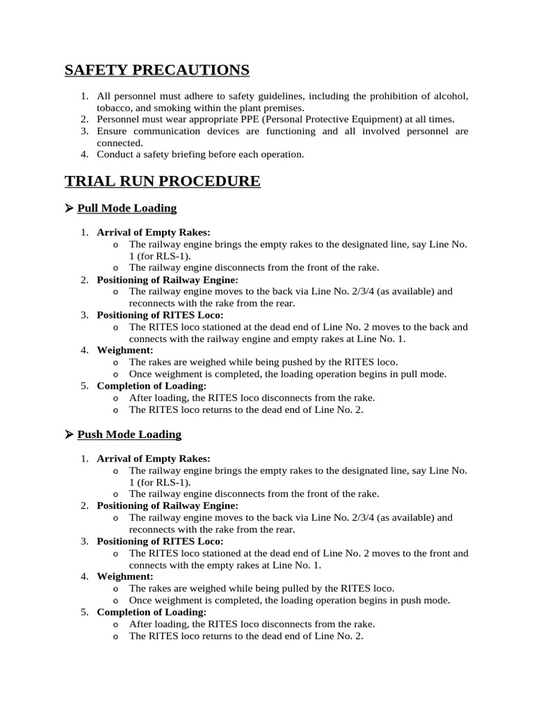 Loco Trial Procedure in RLS | PDF