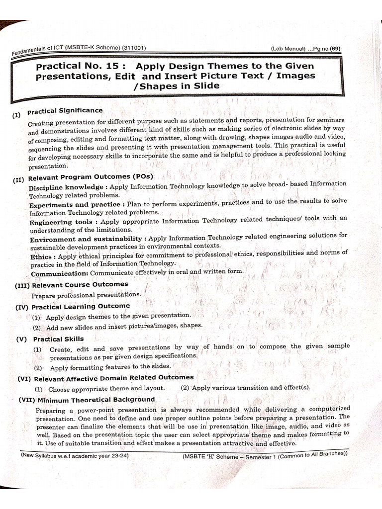 ICT Practical No. 15 | PDF