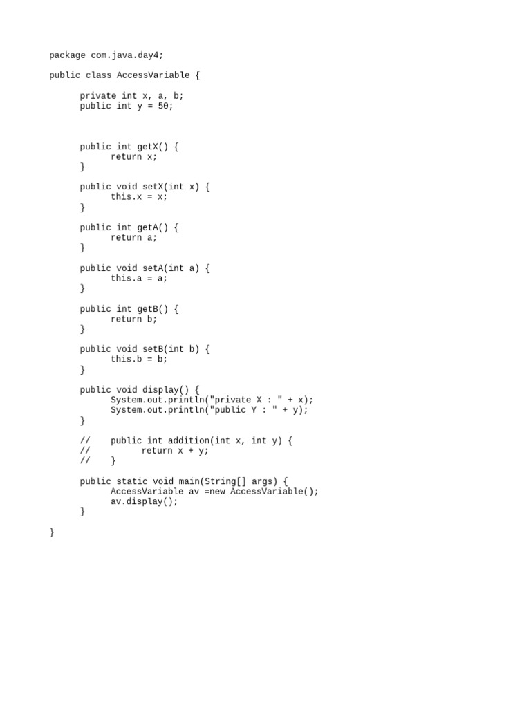 Access Variable | PDF