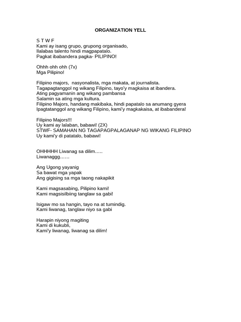 Organization Yell | PDF