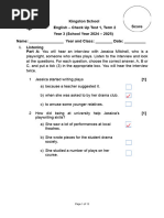 STA228410e 2022 ks2 English Reading Reading Answer Booklet | PDF ...