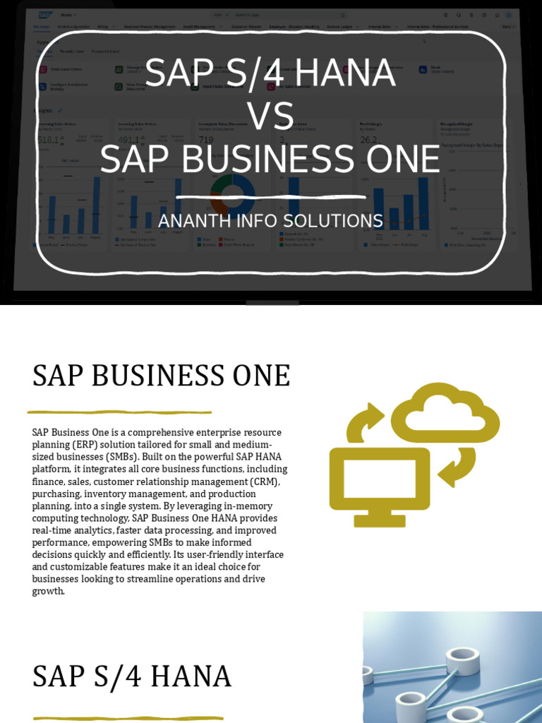 SAP S4 Hana Vs SAP Business One | PDF | Enterprise Resource Planning ...