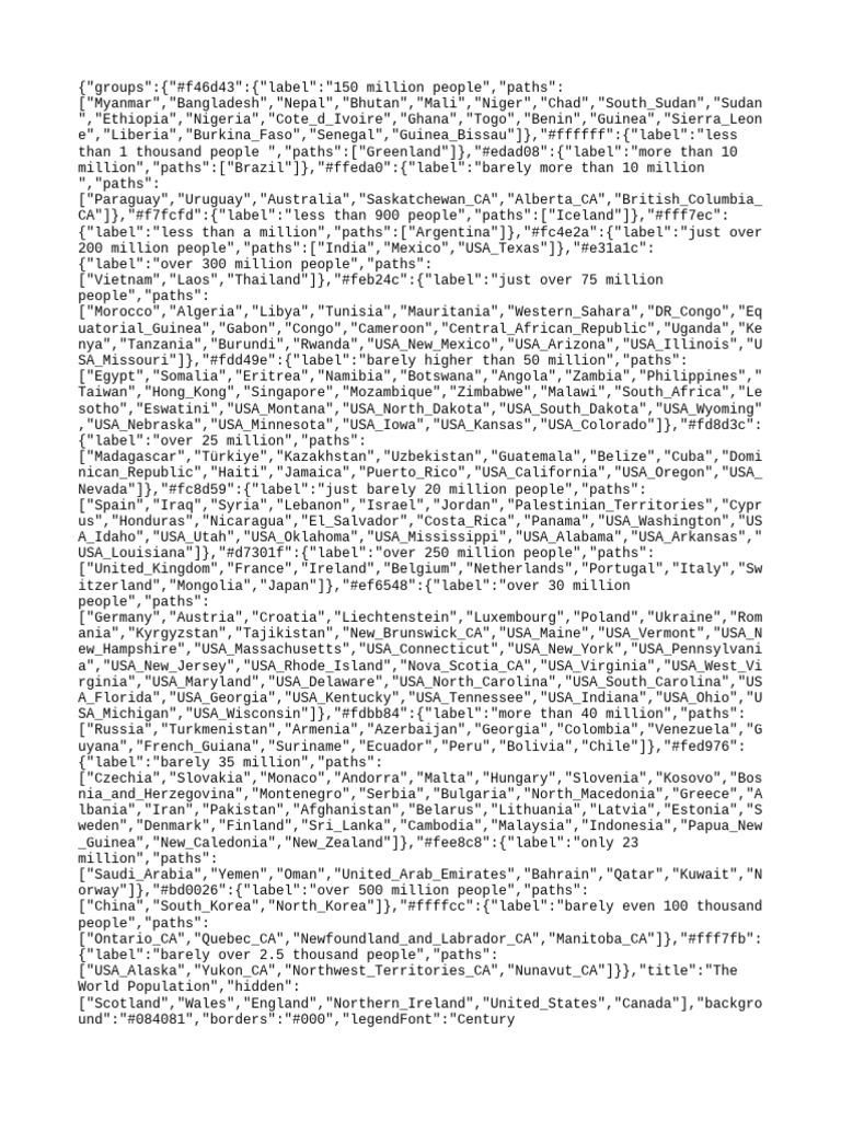 MapchartSave World The World Population | PDF