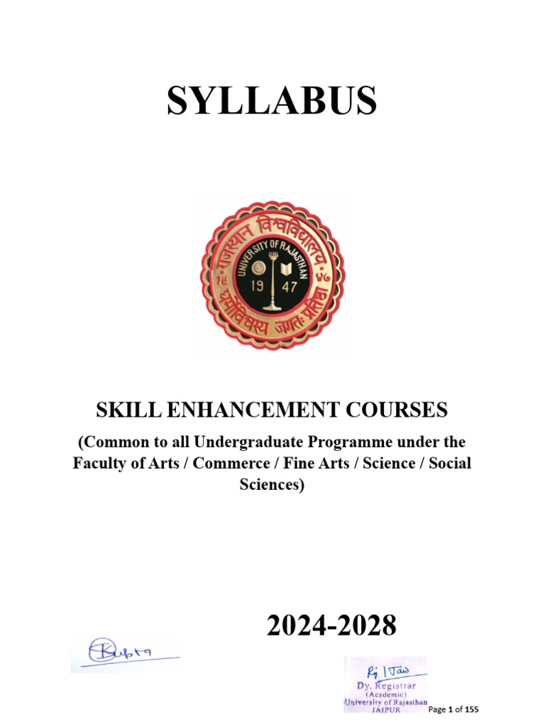 Skill Enhancement Courses | PDF | Microsoft Excel | Operating System