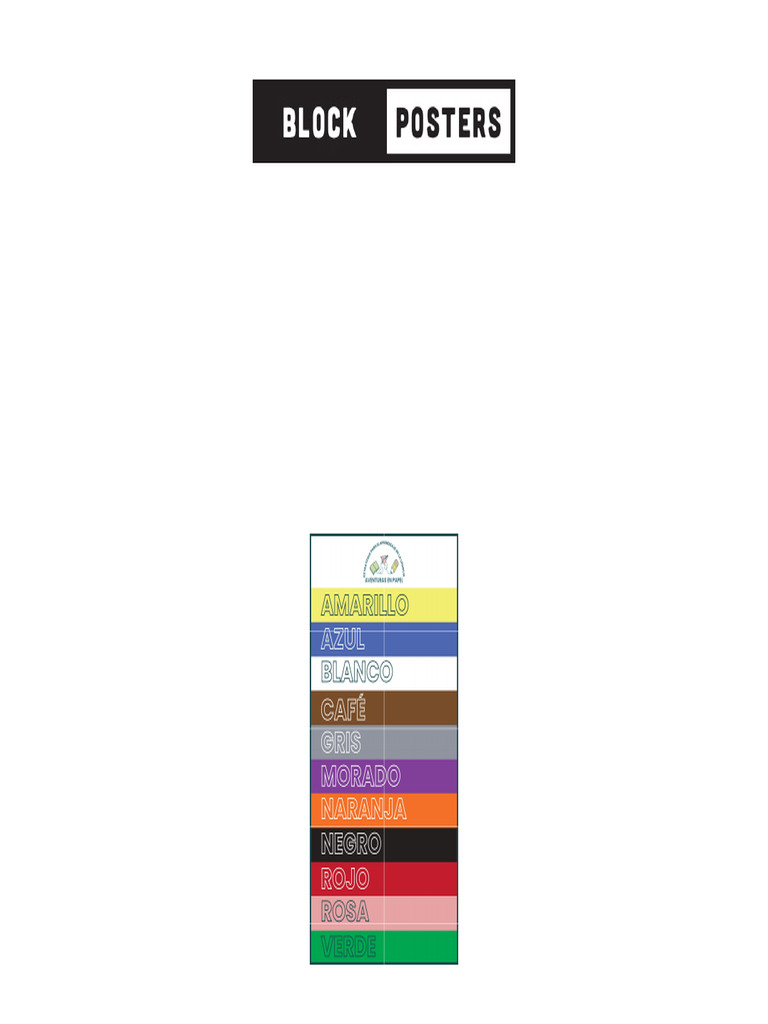 Create A4 Landscape Block Poster | PDF