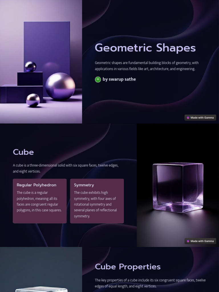 Geometric Shapes | PDF | Sphere | Area