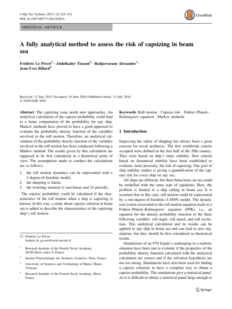 CFD Simulation of Ships Hull | PDF | Markov Chain | Probability Density Function
