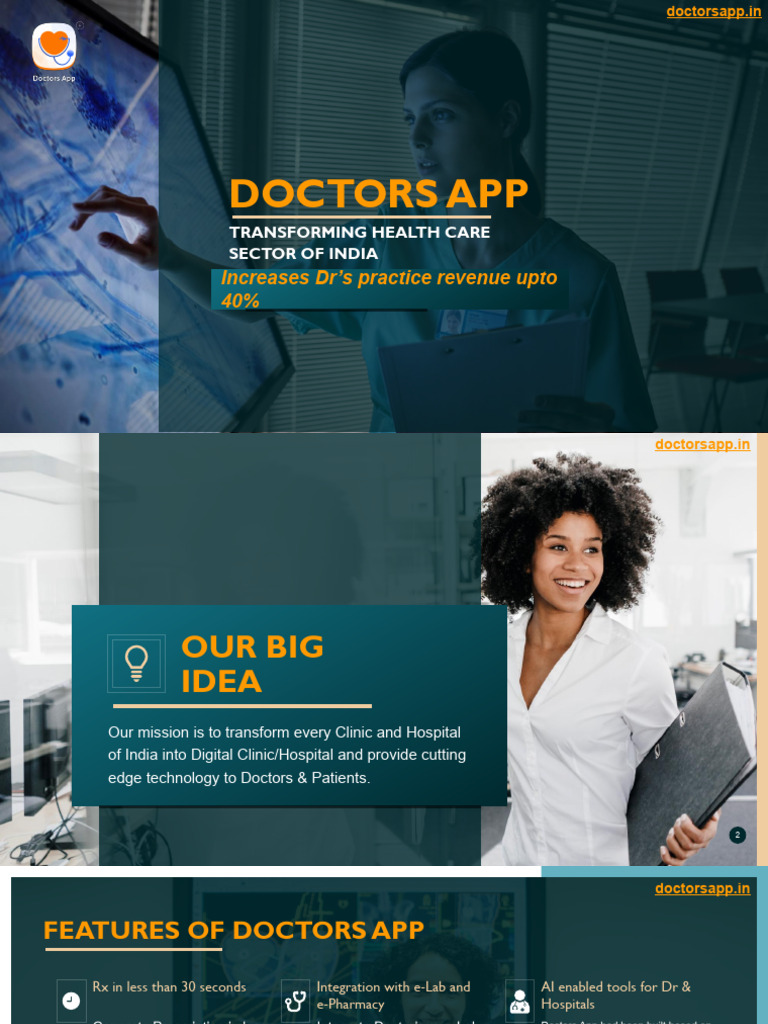 Doctors App Hospitals 29aug | PDF | Mobile App | Health Care