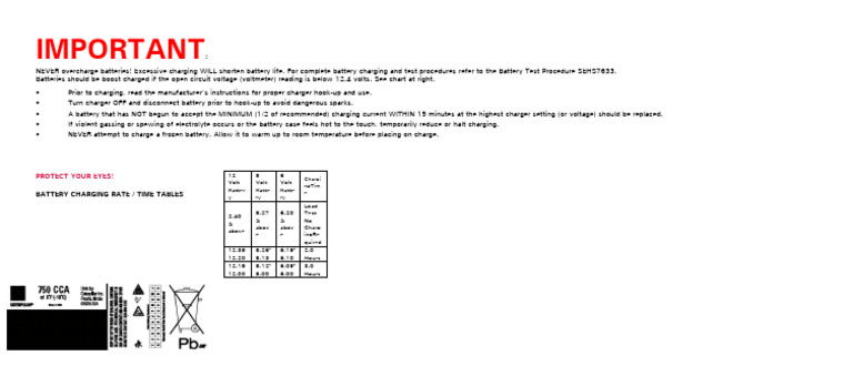 Cat Battery Maintenance Guide | PDF