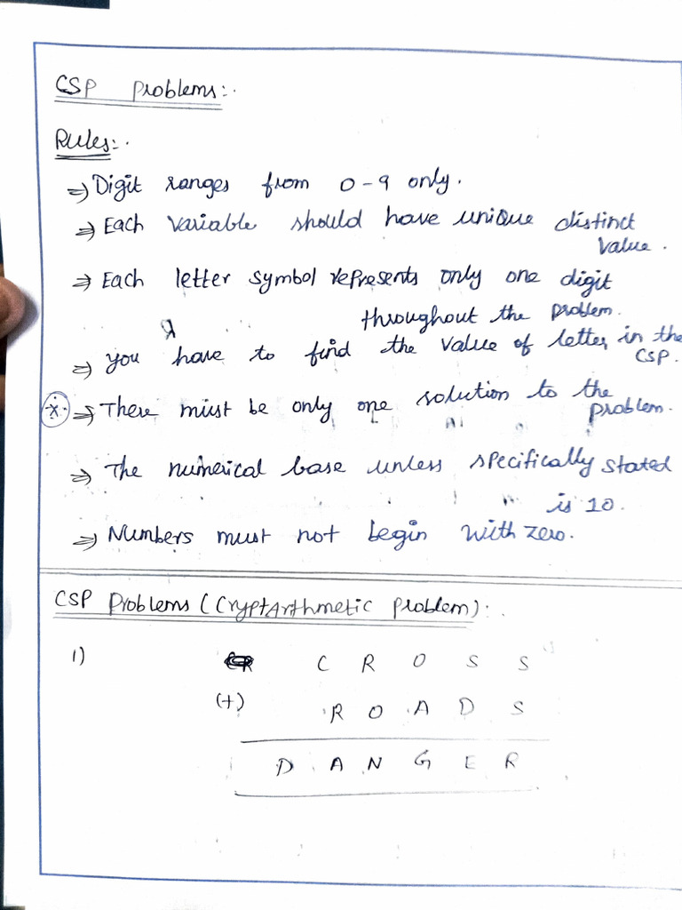 AIML csp problem | PDF