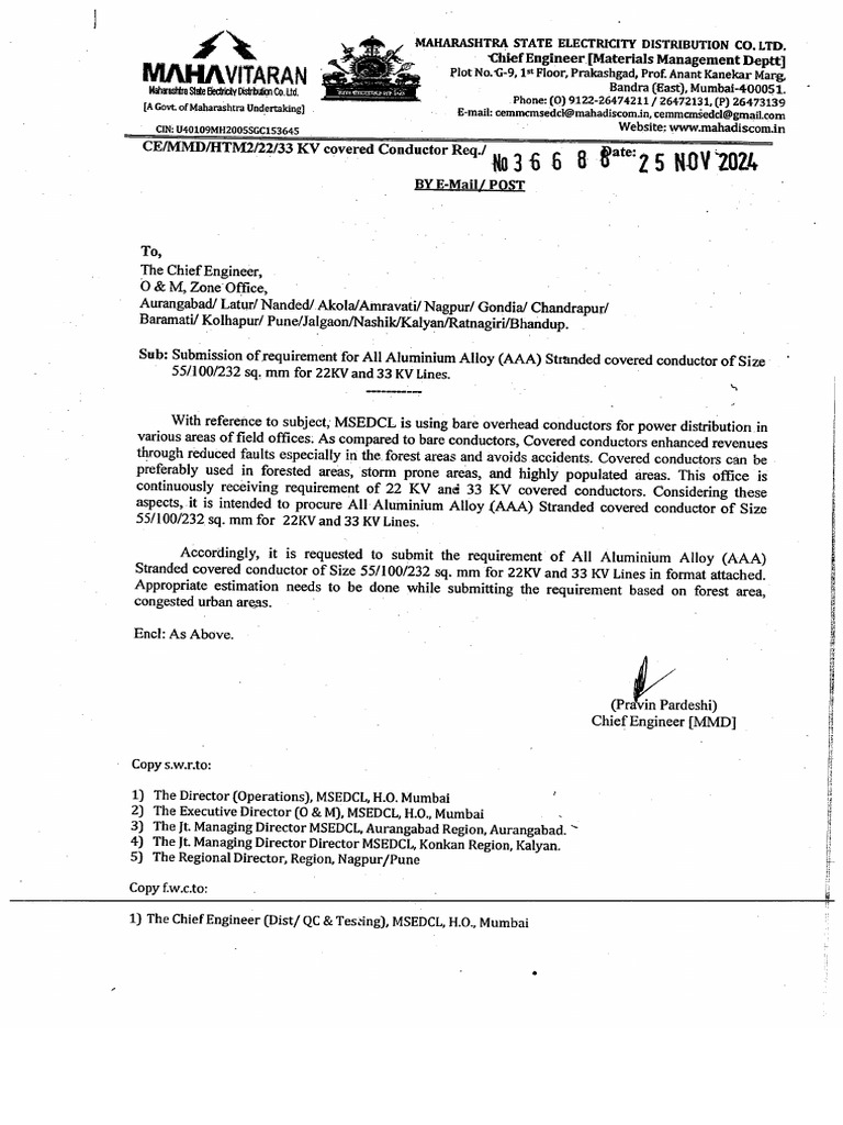Letter Zone 25.11.2024 | PDF | Electric Power Distribution | Electric Power
