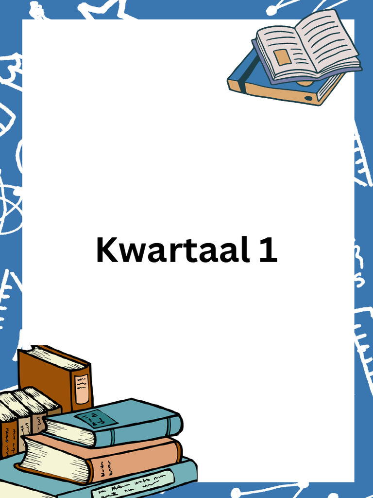 Blue White Modern Book Page Border (2) | PDF