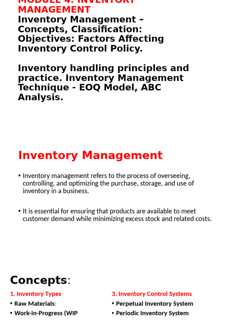 Inventory | PDF | Inventory | Logistics