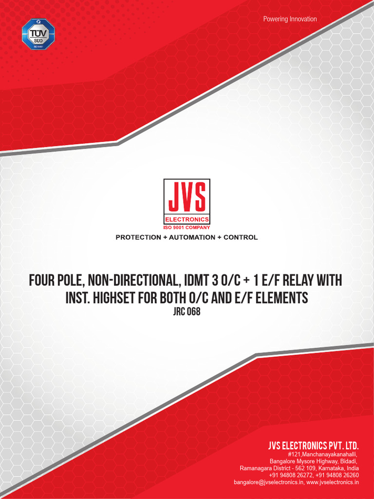 JVS JRC Relay | PDF | Relay | Electrical Engineering
