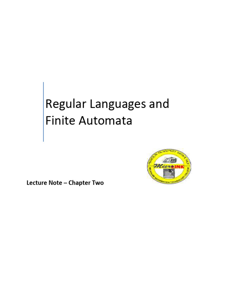 Regular Languages and Finite Automata | PDF | Automata Theory | Theory Of Computation
