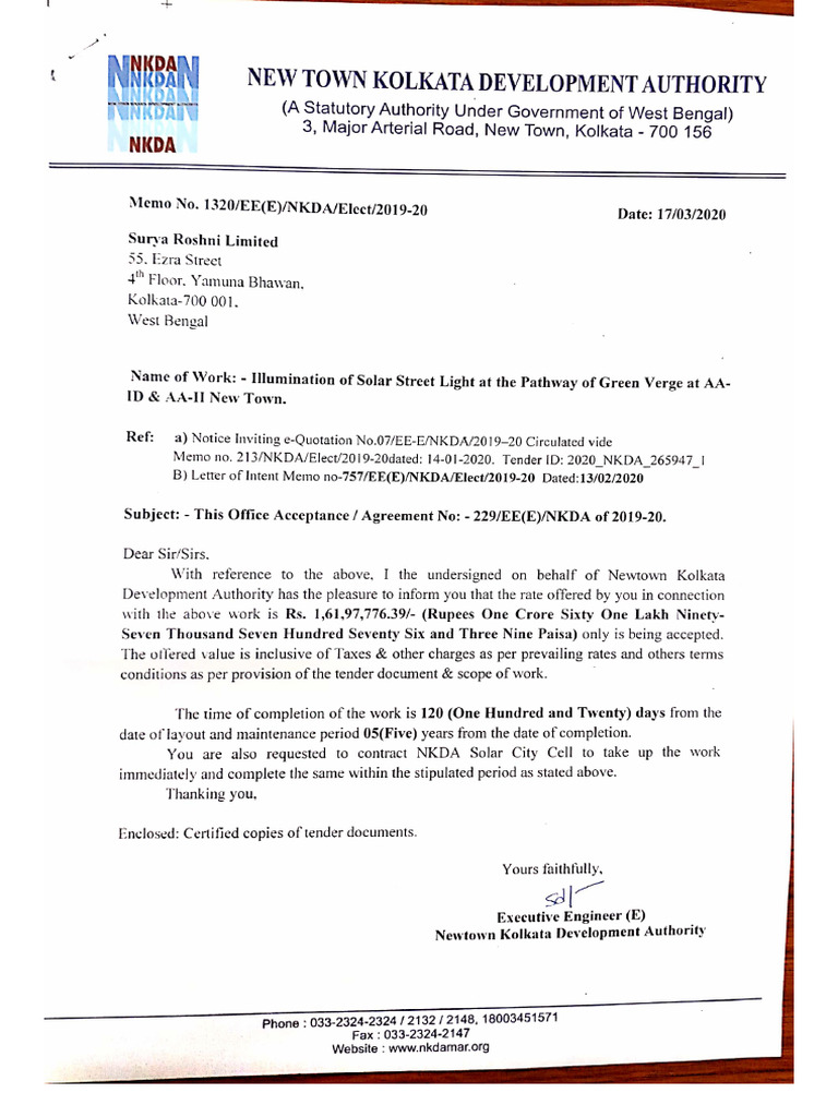 Nkda Order Copy | PDF