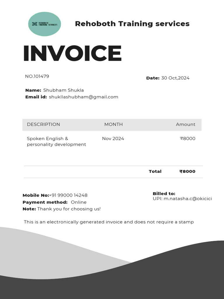 Subham Invoice 1 | PDF
