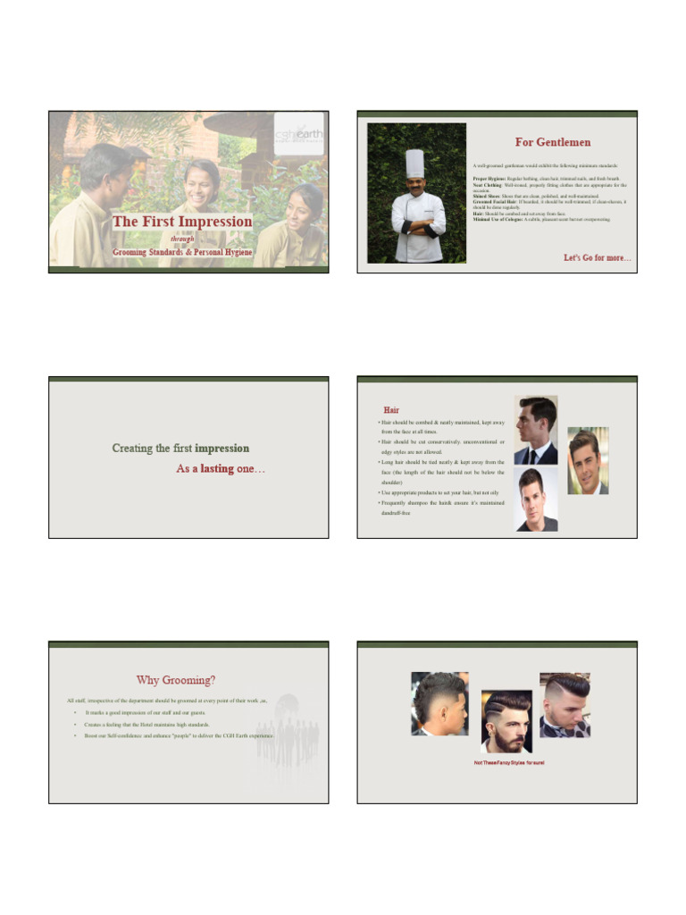 Grooming standards.prn | PDF | Clothing | Hygiene