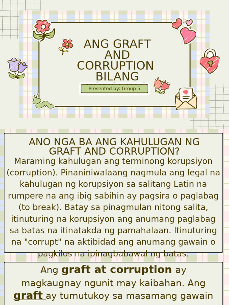 Graft and Corruption Ap 10 Group 5 | PDF