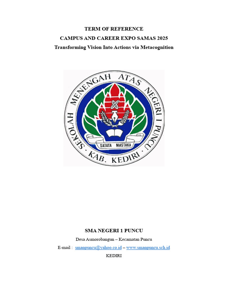 TOR (Term Of Reference) Campus Expo and Carreer Samas | PDF