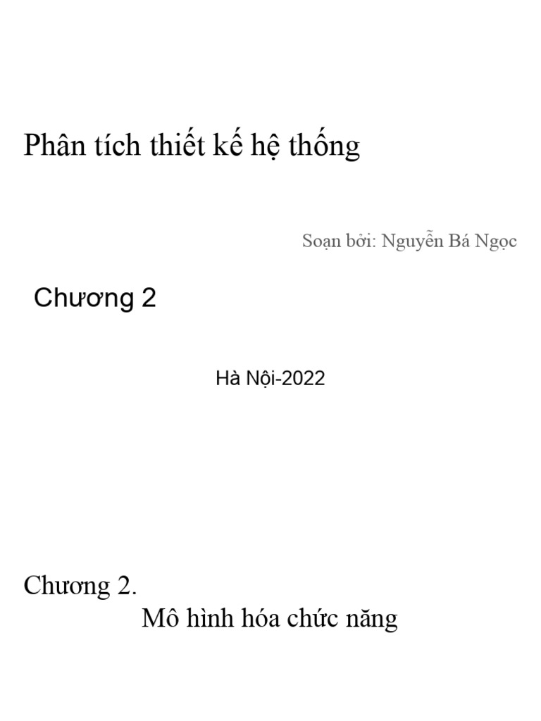 Ch02 MoHinhHoaChucNang | PDF