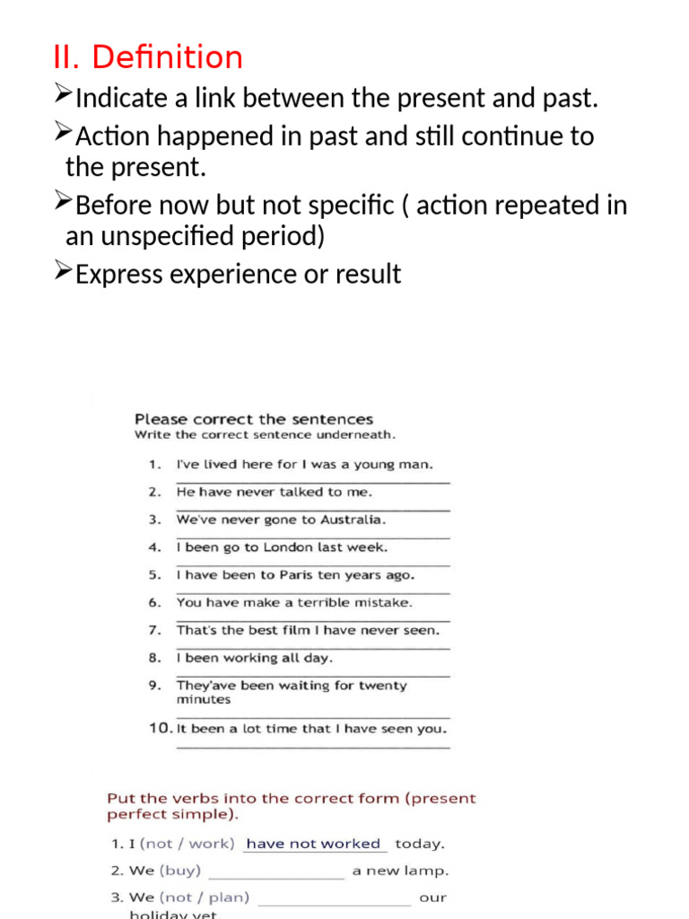 Present Perfect Vs Past Simple | PDF