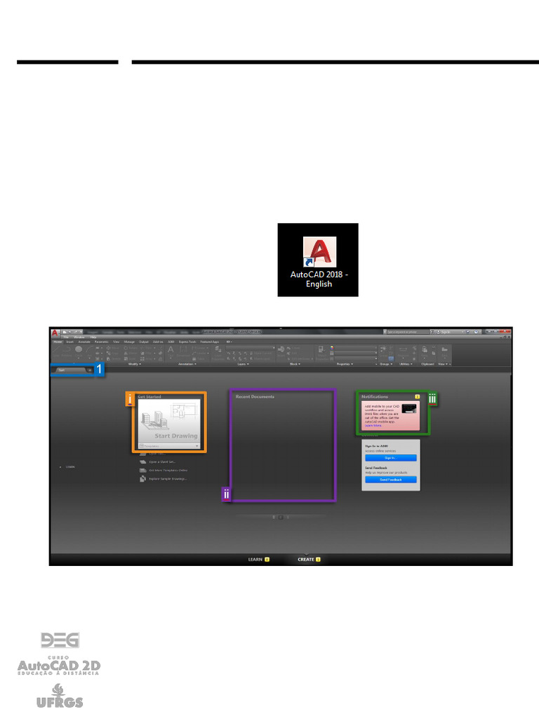 (AULA 01) 01 - Apresentando A Interface Do AutoCAD | PDF | Auto Cad ...