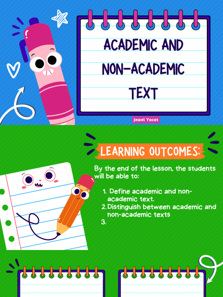 Academic and Non Academic Text | PDF | Citation | Apa Style