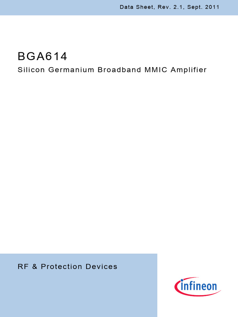 BGA614-74226 | PDF | Amplifier | Electrostatic Discharge